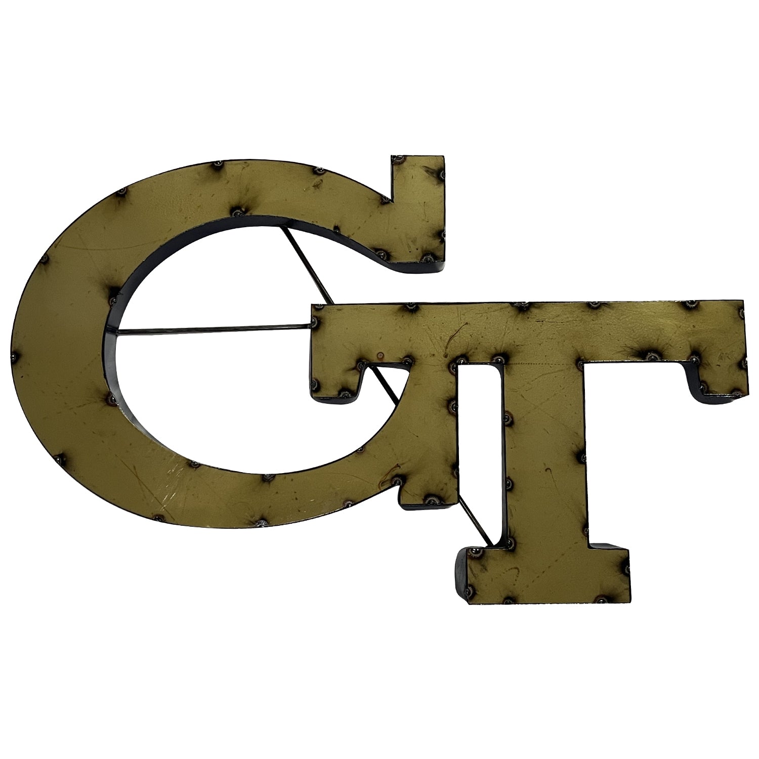 Georgia Tech "GT" Recycled Metal Wall Decor – LRT Metal Decor & More